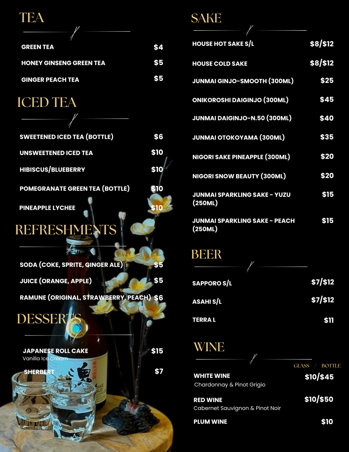 Menu – Kuma Sushi & Bar